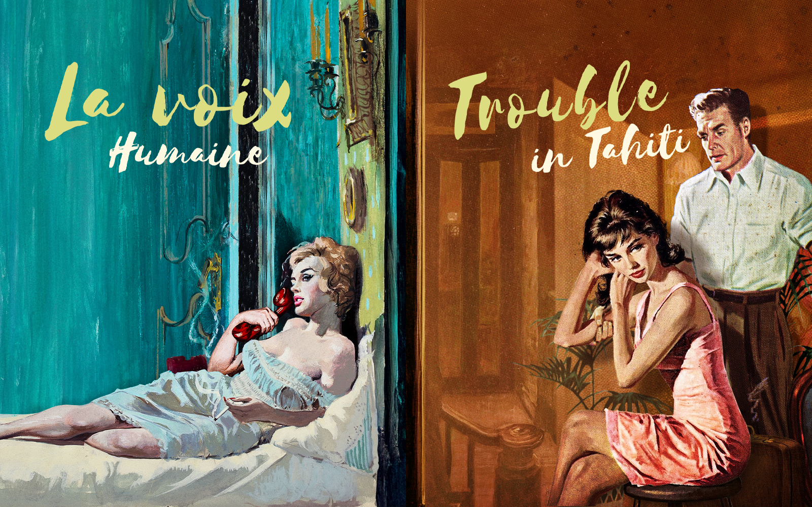 Trouble in Tahiti and La voix humaine: Opera Double Bill | Norwich Theatre